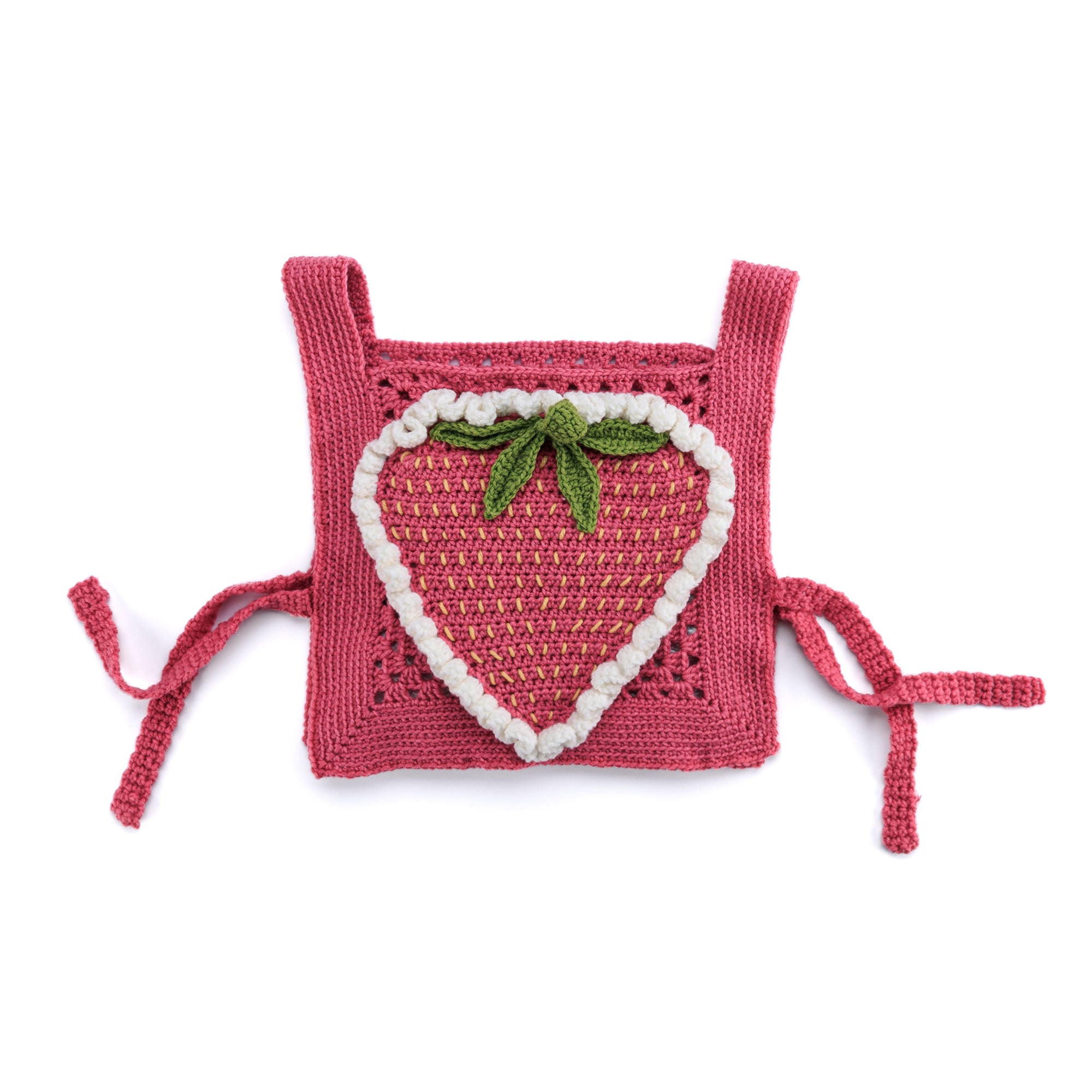 Free Easy Red Heart Sweet Berry Crochet Tabard Vest Pattern ...