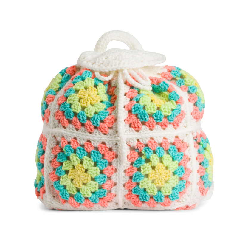 Free Easy Red Heart Crochet Pack a Bunch Backpack Pattern | Yarnspirations