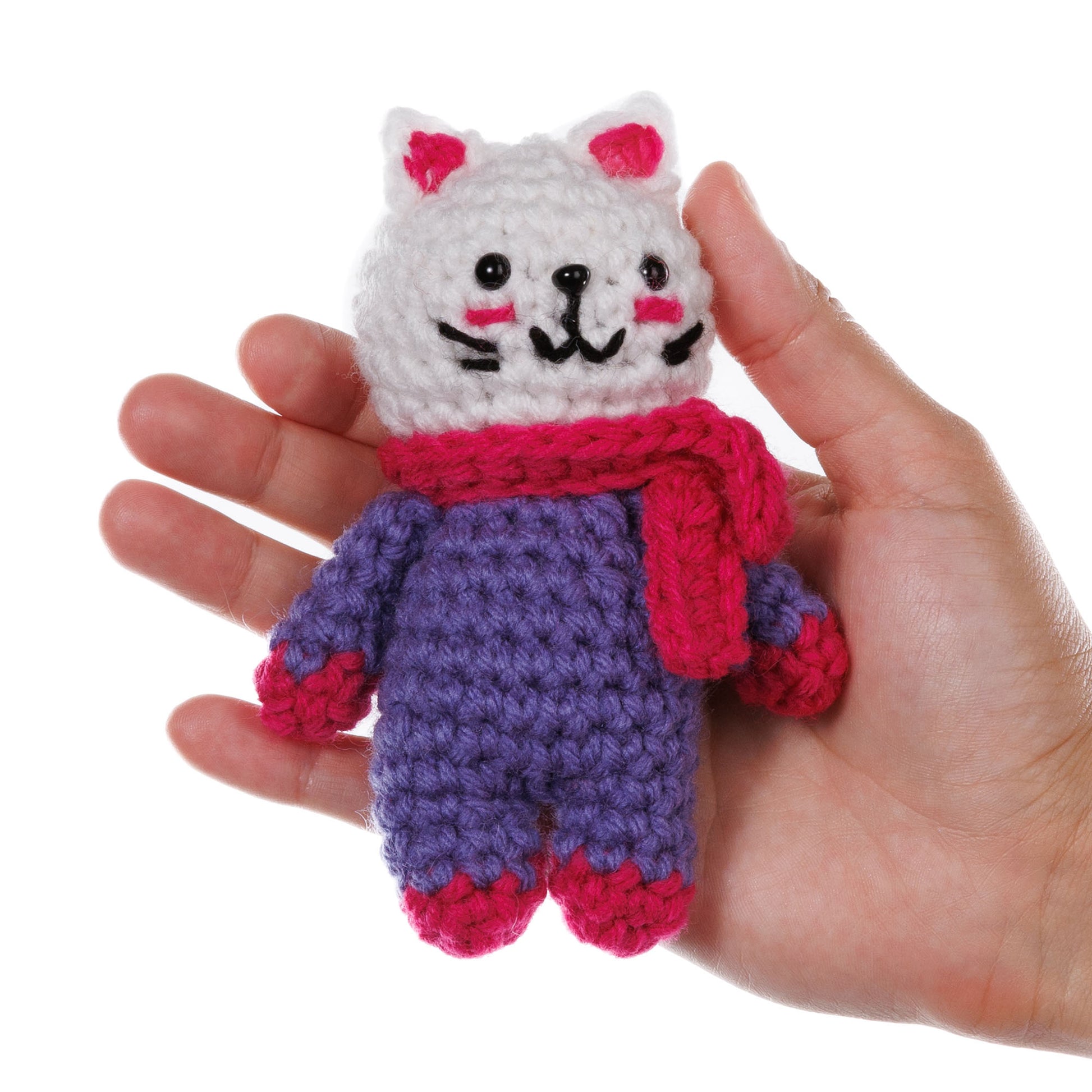 Free Easy Red Heart Crochet Katie Cat Amigurumi Pattern | Yarnspirations