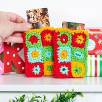 Free Beginner Red Heart Granny Gift Card Sleeve Crochet Pattern ...