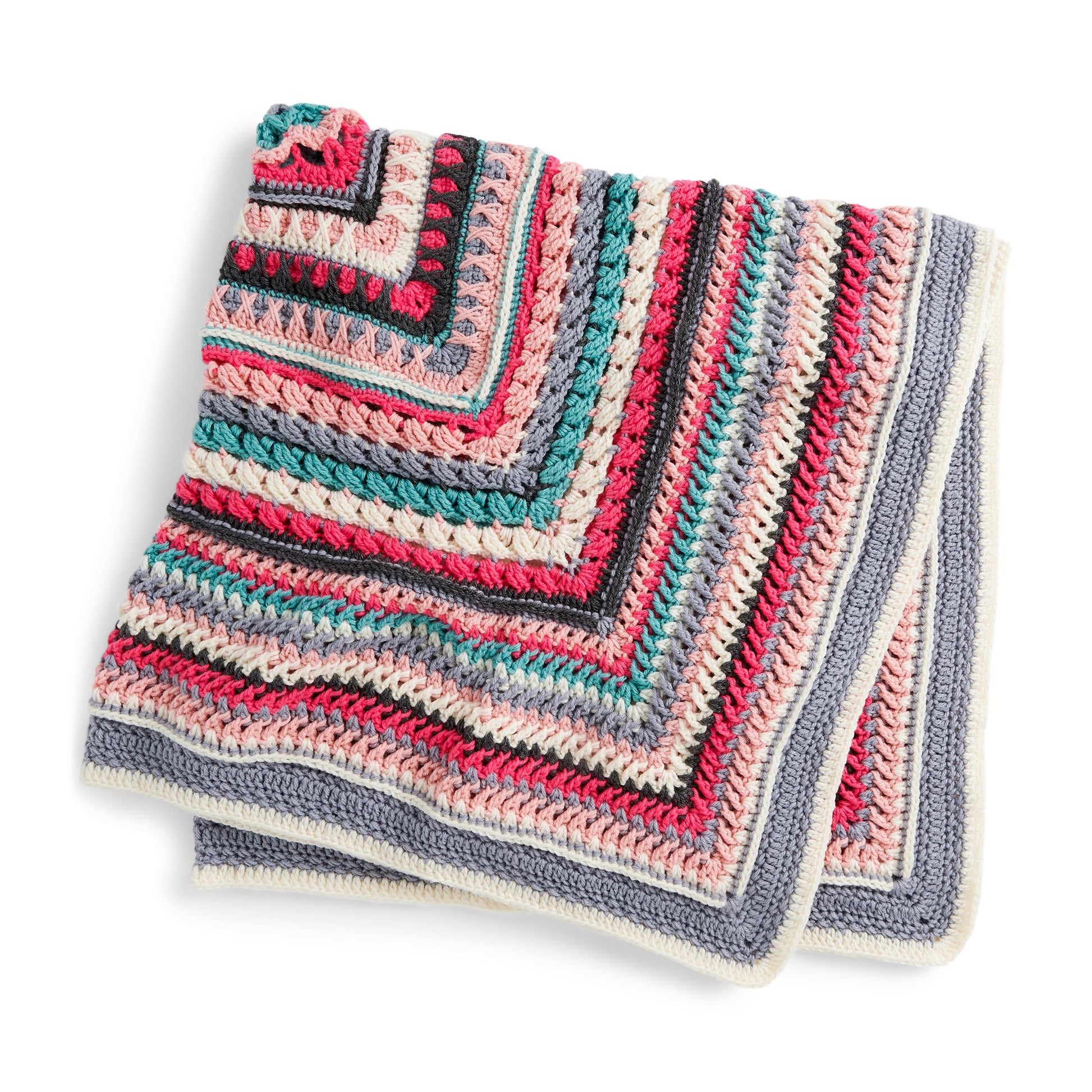 Free Red Heart Study of Determination Afghan Crochet Pattern ...