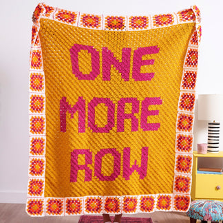 Free Easy Red Heart One More Row Crochet Blanket Pattern | Yarnspirations