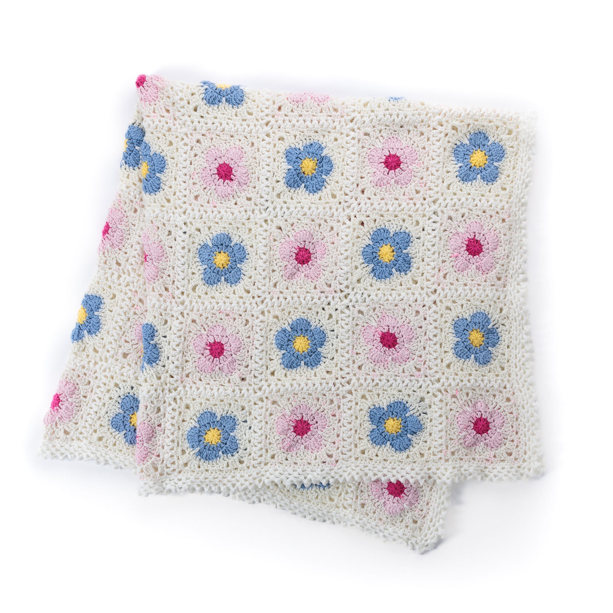 Free Easy Red Heart Filigree Flowers Crochet Blanket Pattern ...