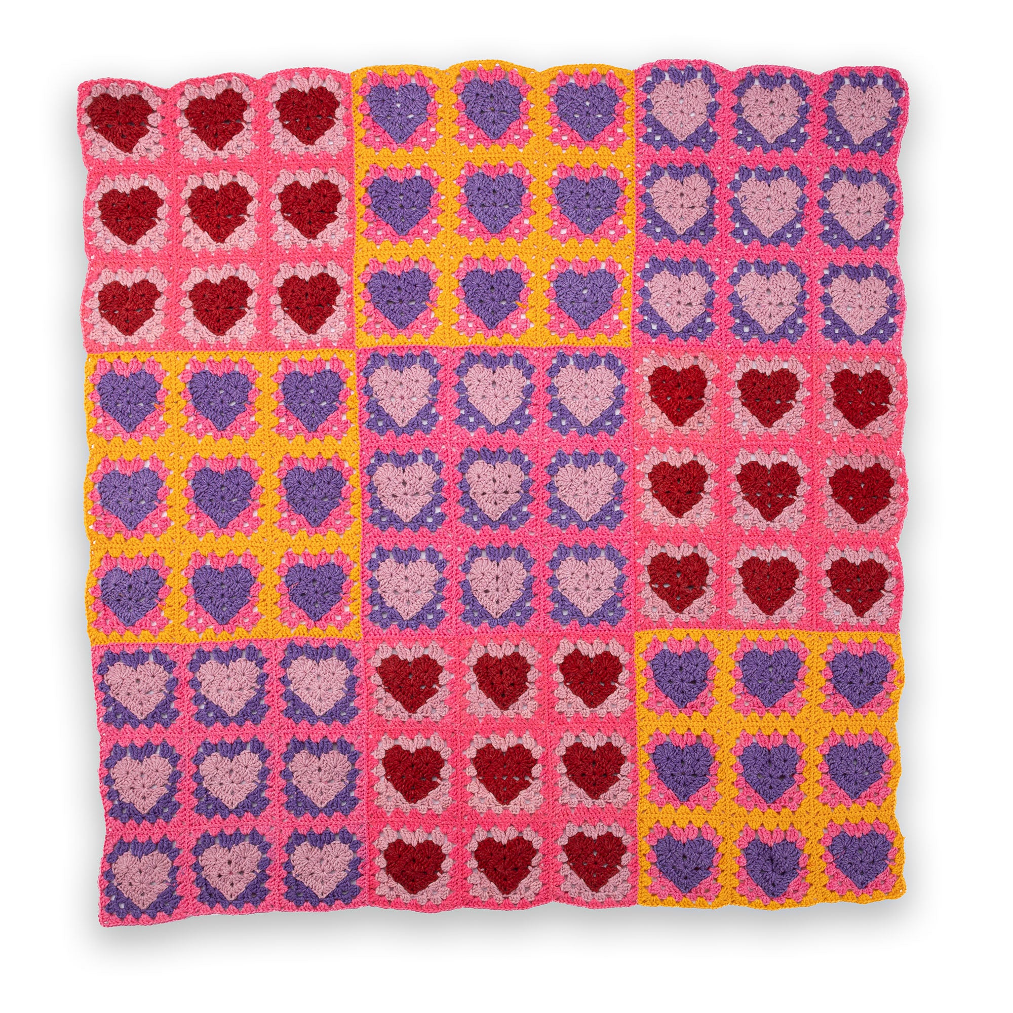 Free Easy Red Heart Crochet Lots ’O Love Blanket Pattern | Yarnspirations