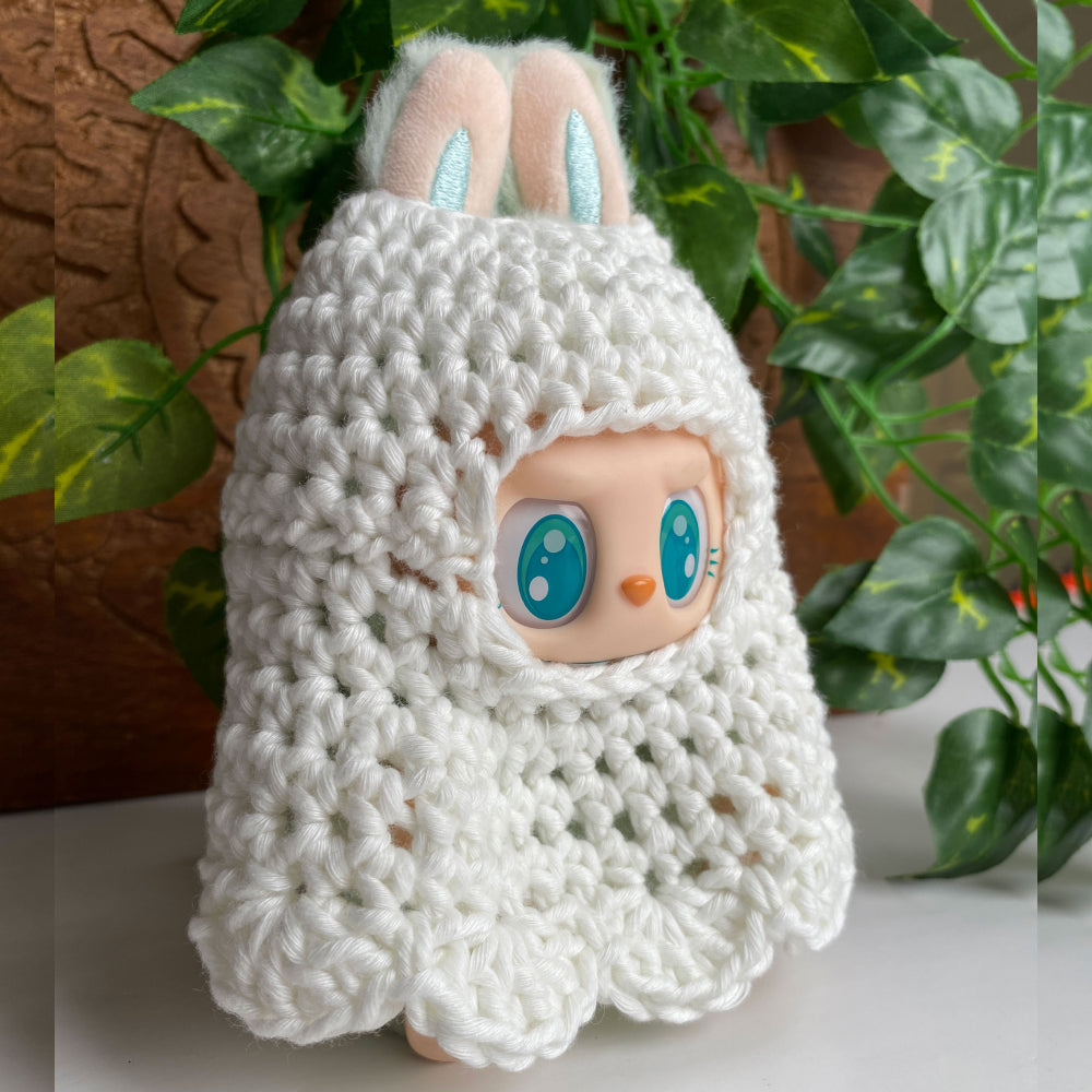 Free Beginner Crochet LaBOOboo Labubu Doll Costume Pattern | Yarnspirations