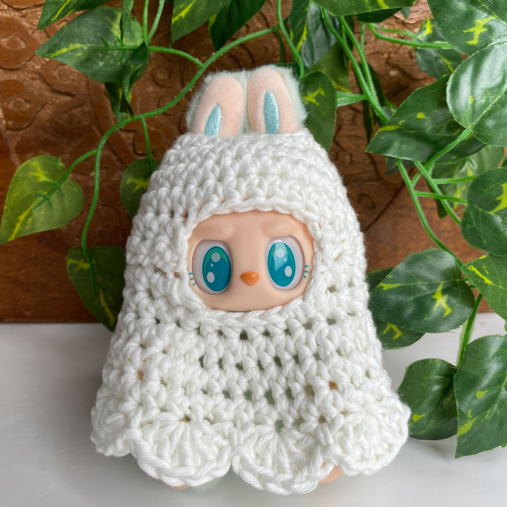 Free Beginner Crochet LaBOOboo Labubu Doll Costume Pattern | Yarnspirations