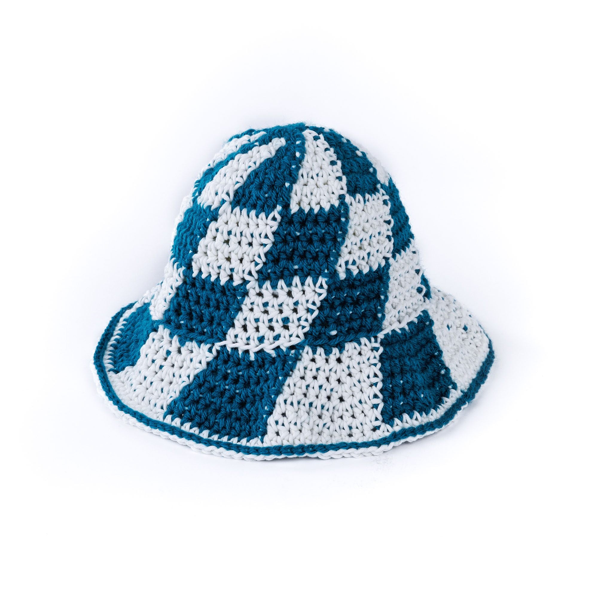 Free Easy Red Heart Crochet Glow-y Checkerboard Hat Pattern ...