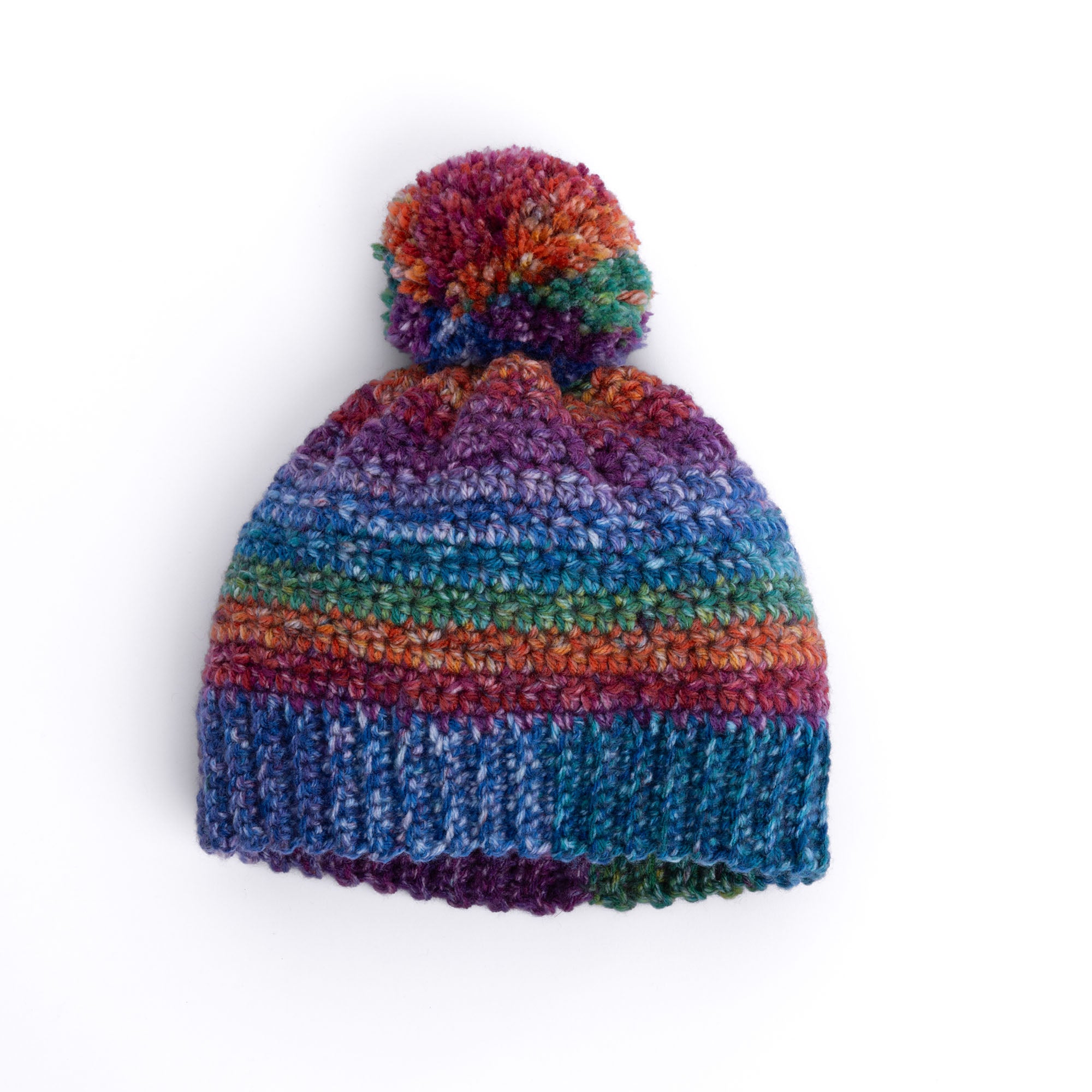 Free Easy Red Heart Color Bits Crochet Hat Pattern | Yarnspirations