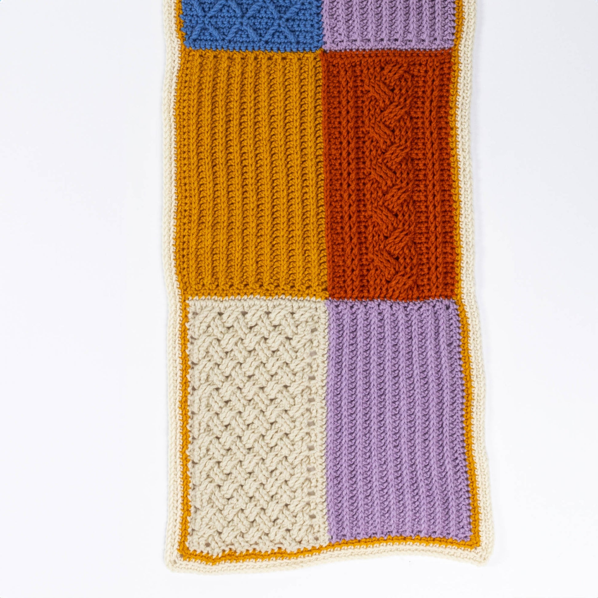 Free Red Heart Crochet Sampler Scarf Pattern | Yarnspirations