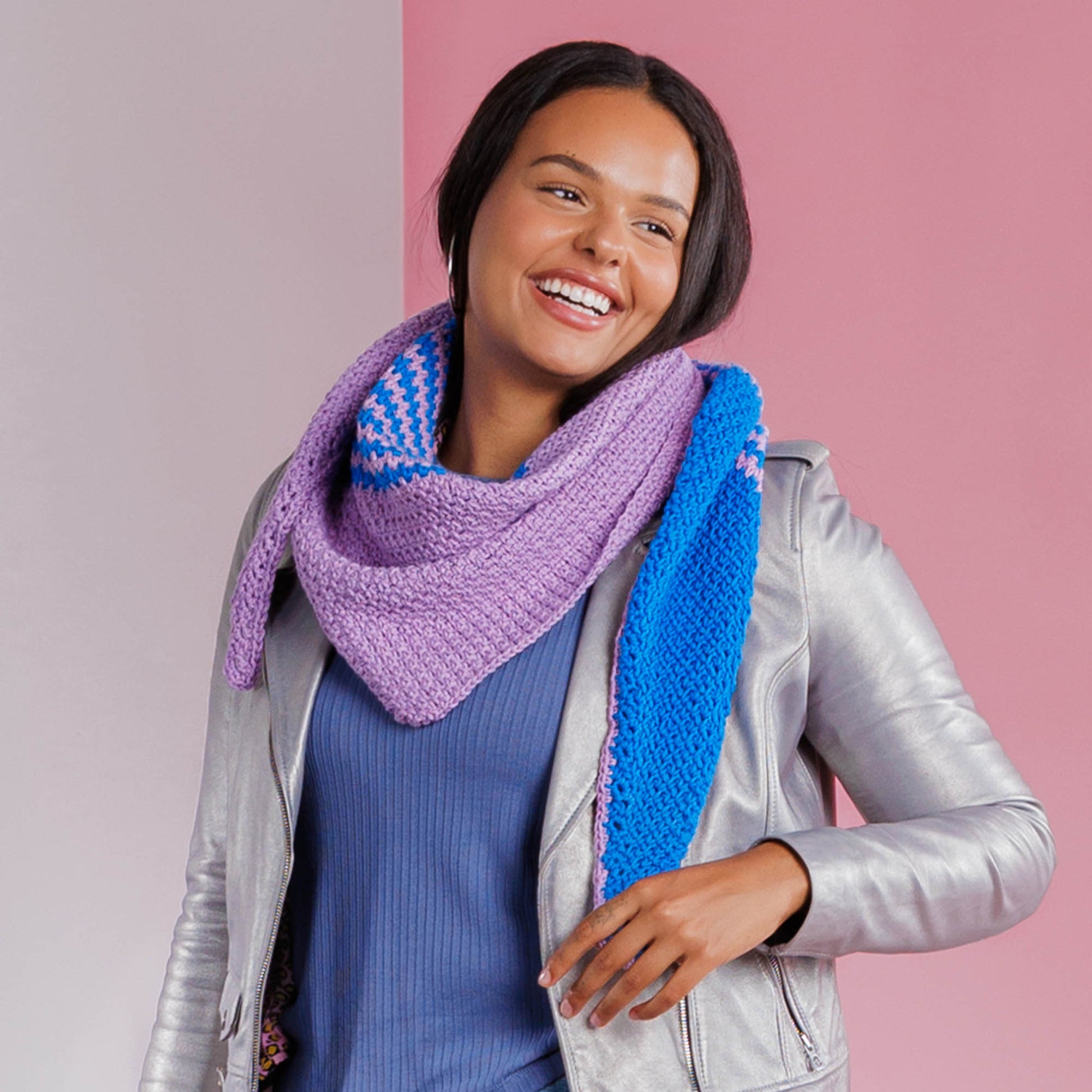 Free Easy Red Heart Split the Balance Crochet Shawl Pattern ...