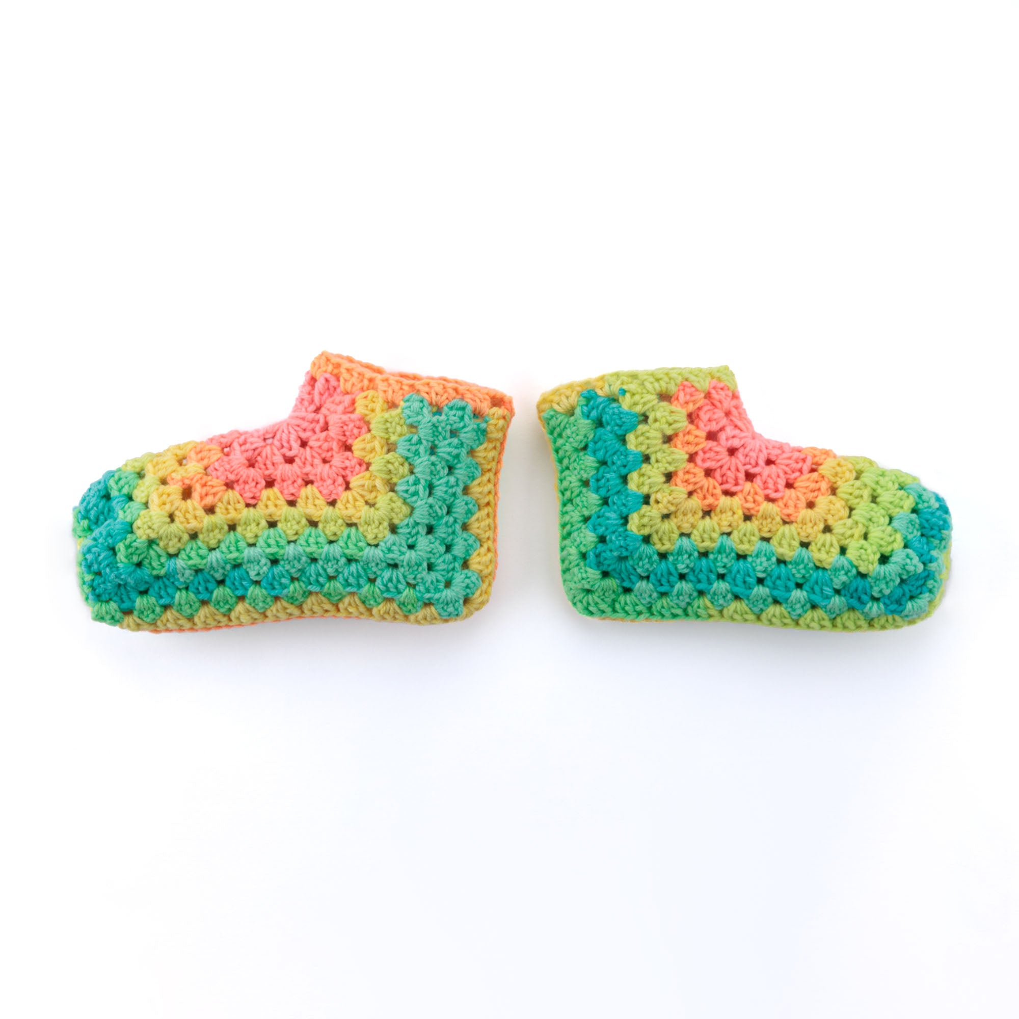 Free Easy Red Heart Hexi-Magic Crochet Slippers Pattern | Yarnspirations