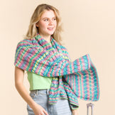 Free Red Heart Knit Lacy Waves Wrap Pattern | Yarnspirations