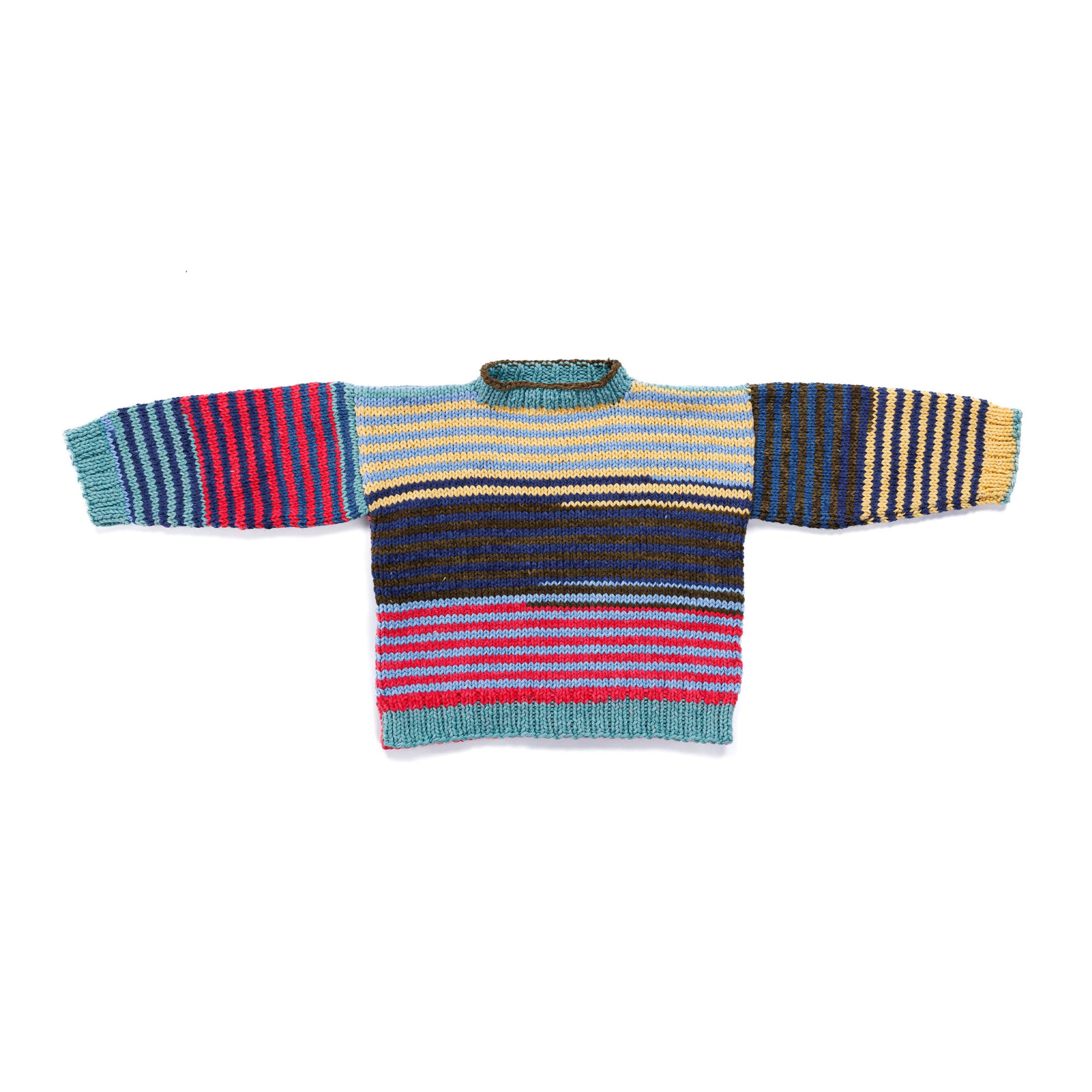 Free Beginner Red Heart Stripes for Beginner Knit Pullover Pattern ...