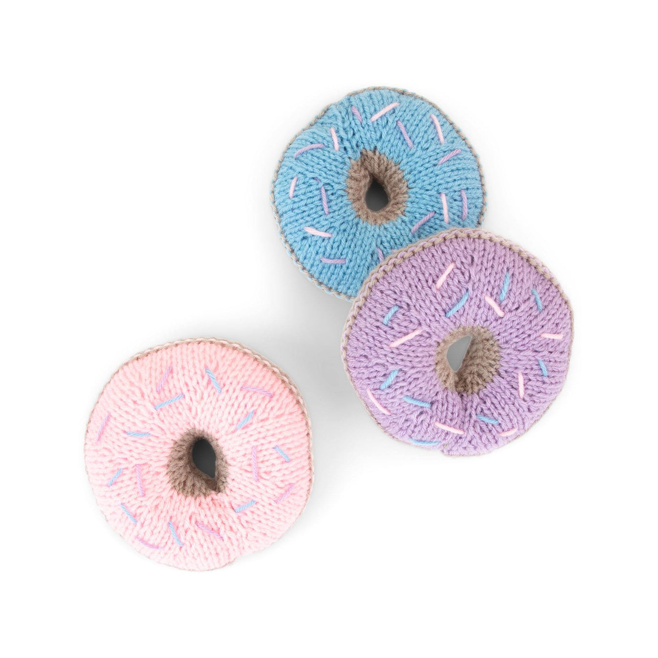Free Easy Red Heart Pastel Knit Donuts Pattern | Yarnspirations