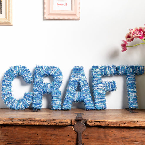 Free Beginner Red Heart Arts & Crafts Yarn Wrapped Letters Pattern ...