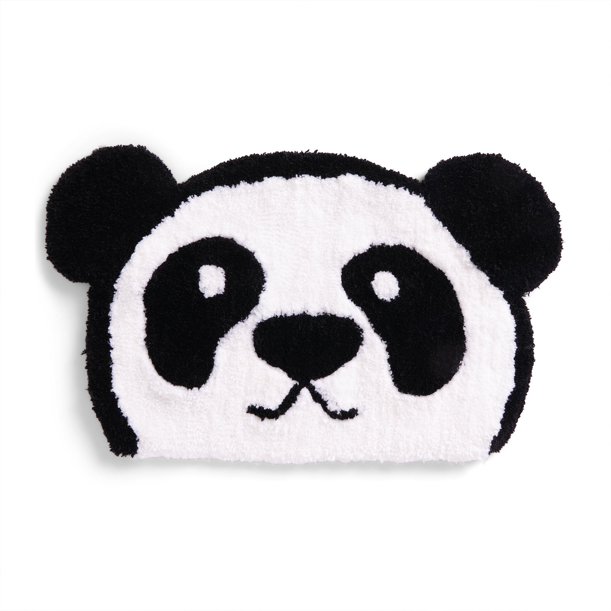 Free Beginner Red Heart Cuddly Panda Throw Rug Craft Pattern ...