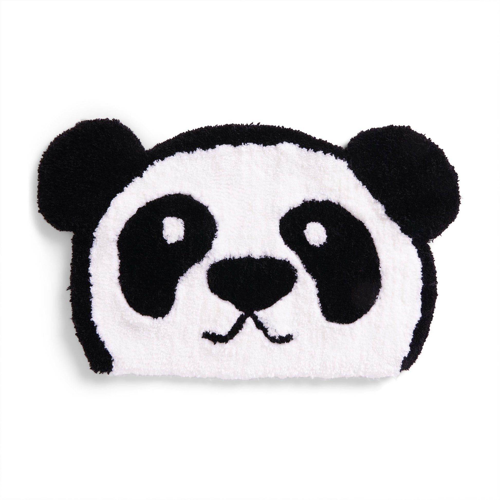 Red Heart Cuddly Panda Throw Rug Pattern | Yarnspirations