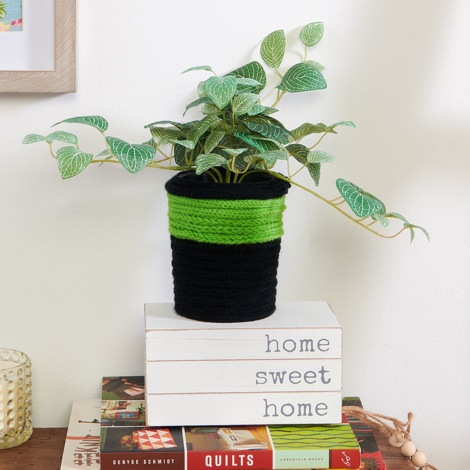 Free Beginner Red Heart Spool Knit Plant Cozy Craft Pattern ...