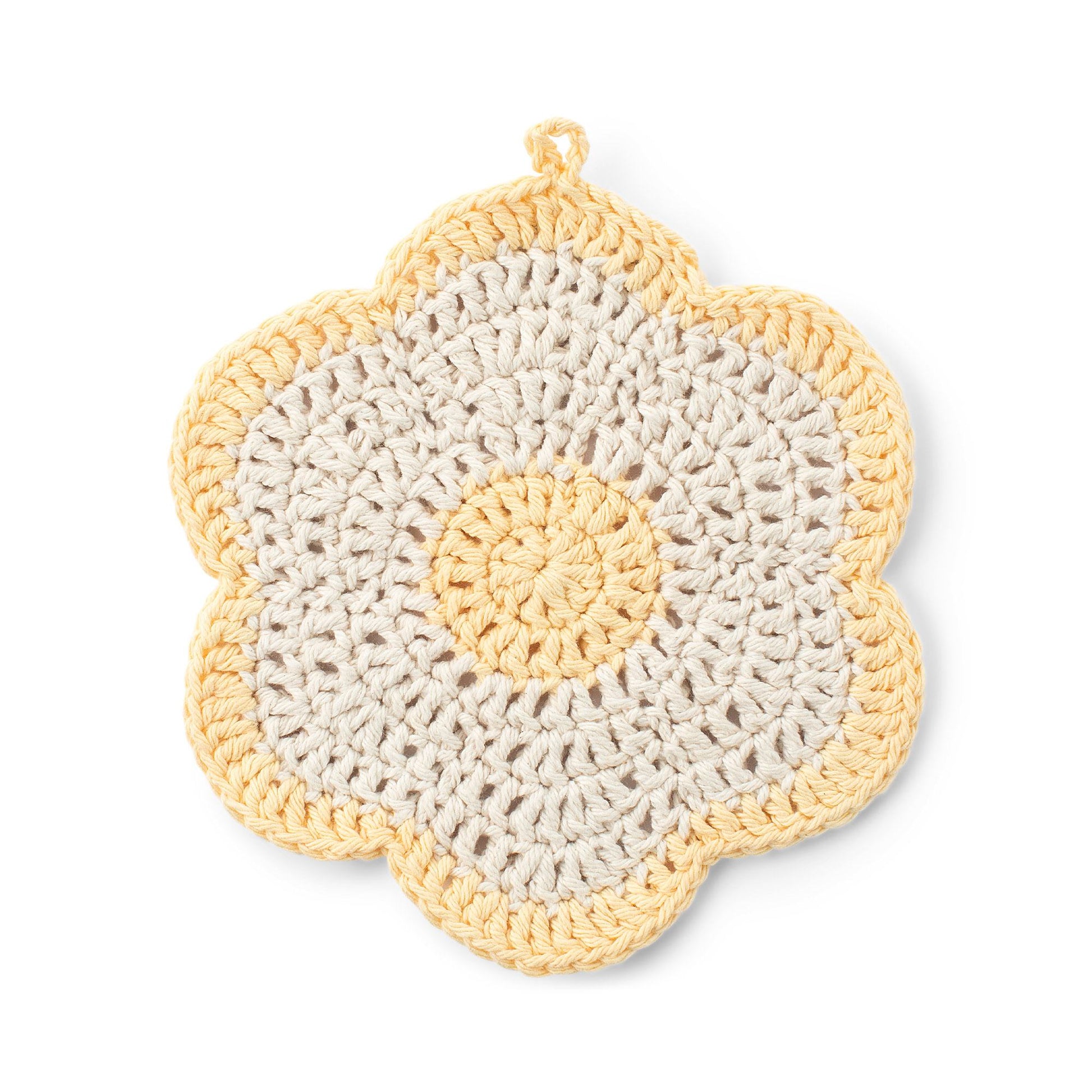 Free Easy Lily Daisy Do Crochet Dishcloth Pattern | Yarnspirations