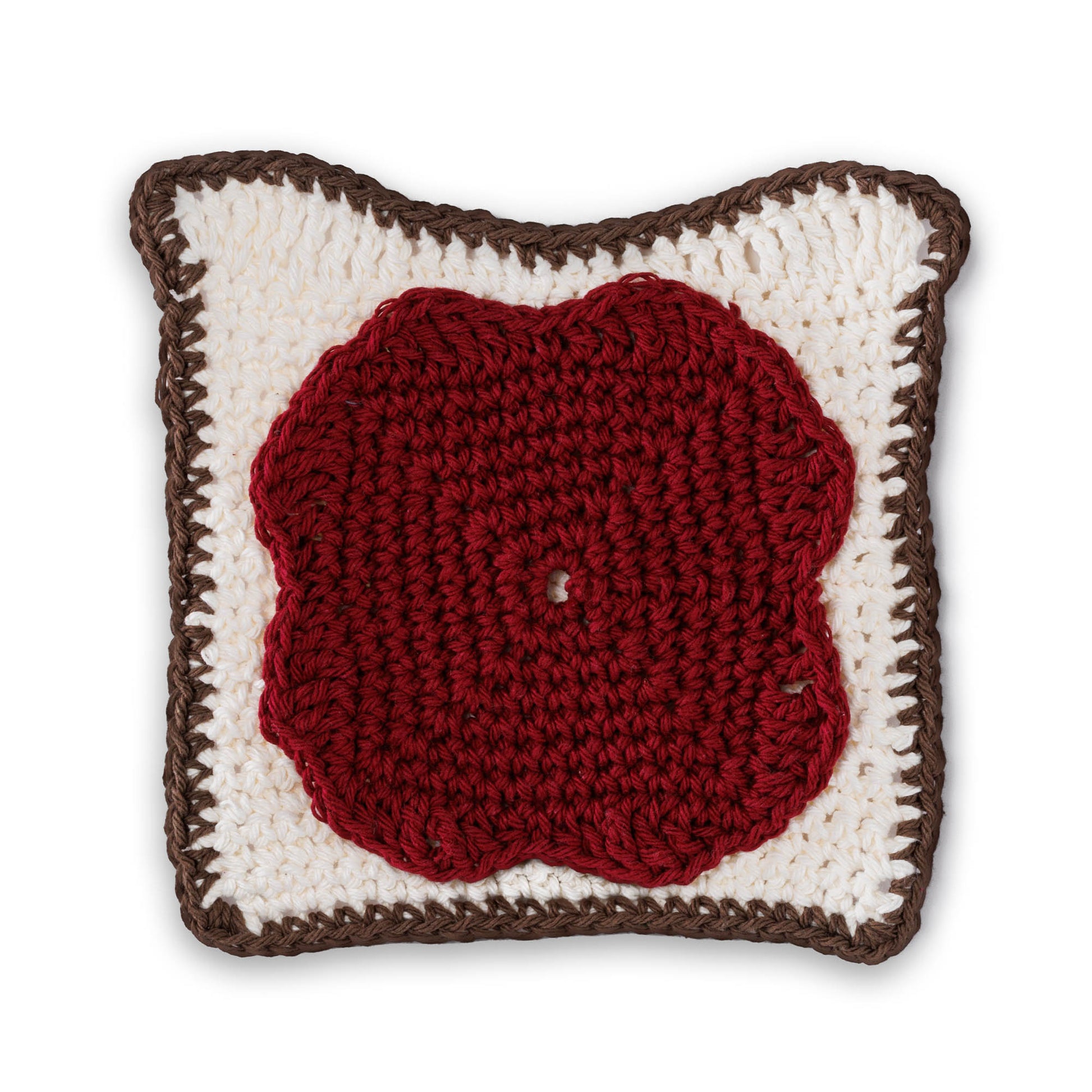 Free Easy Lily Crochet PB & J Dishcloth Set Pattern | Yarnspirations