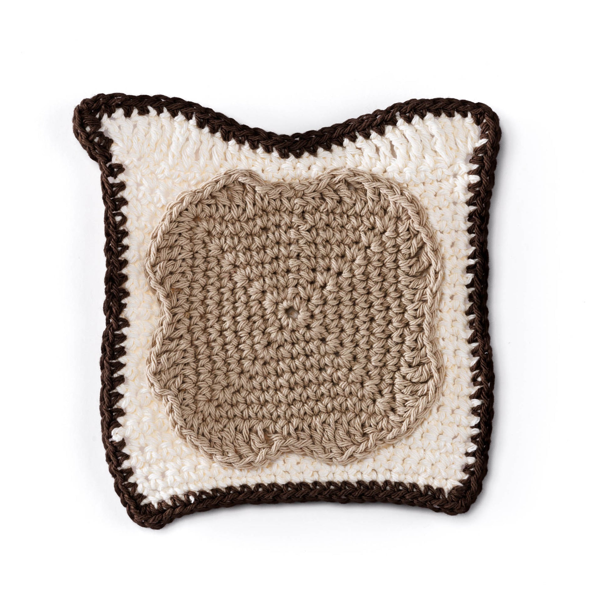 Free Easy Lily Crochet PB & J Dishcloth Set Pattern | Yarnspirations