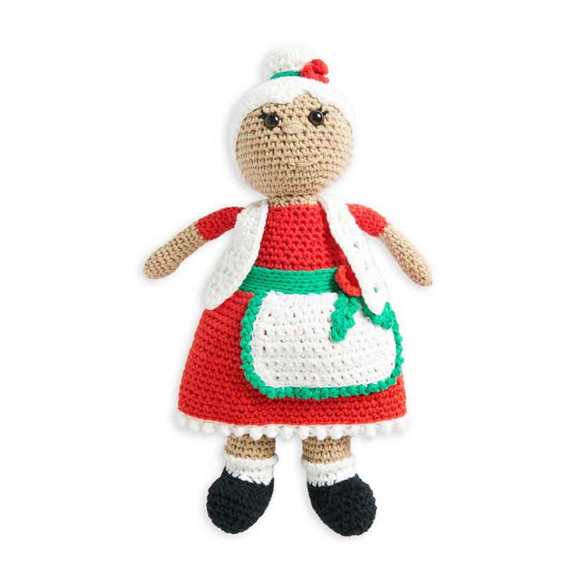 Free Easy Lily Crochet Santa & Mrs Claus Dolls Pattern | Yarnspirations