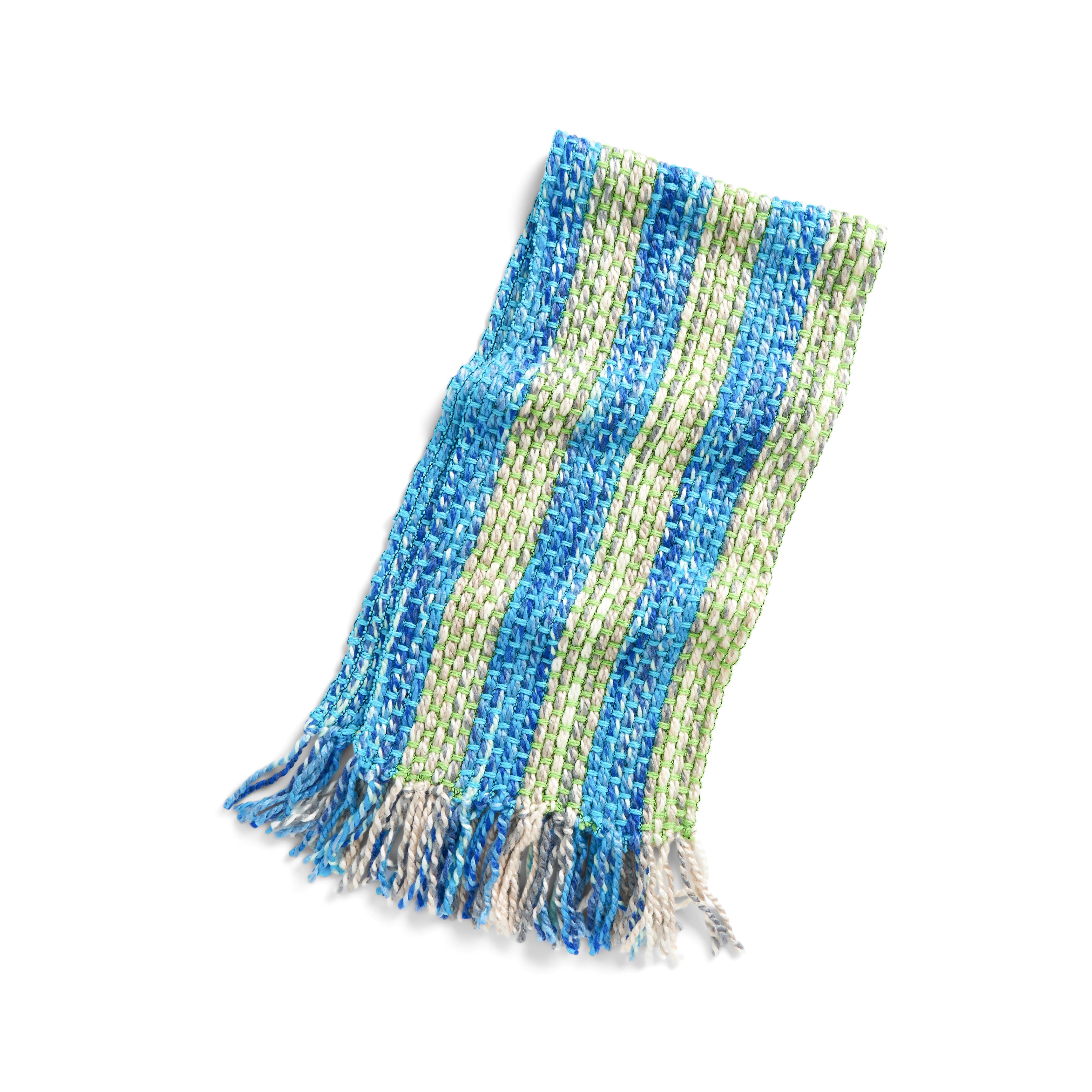 Free Easy Bernat Striped Weaving Scarf Knitting Pattern | Yarnspirations