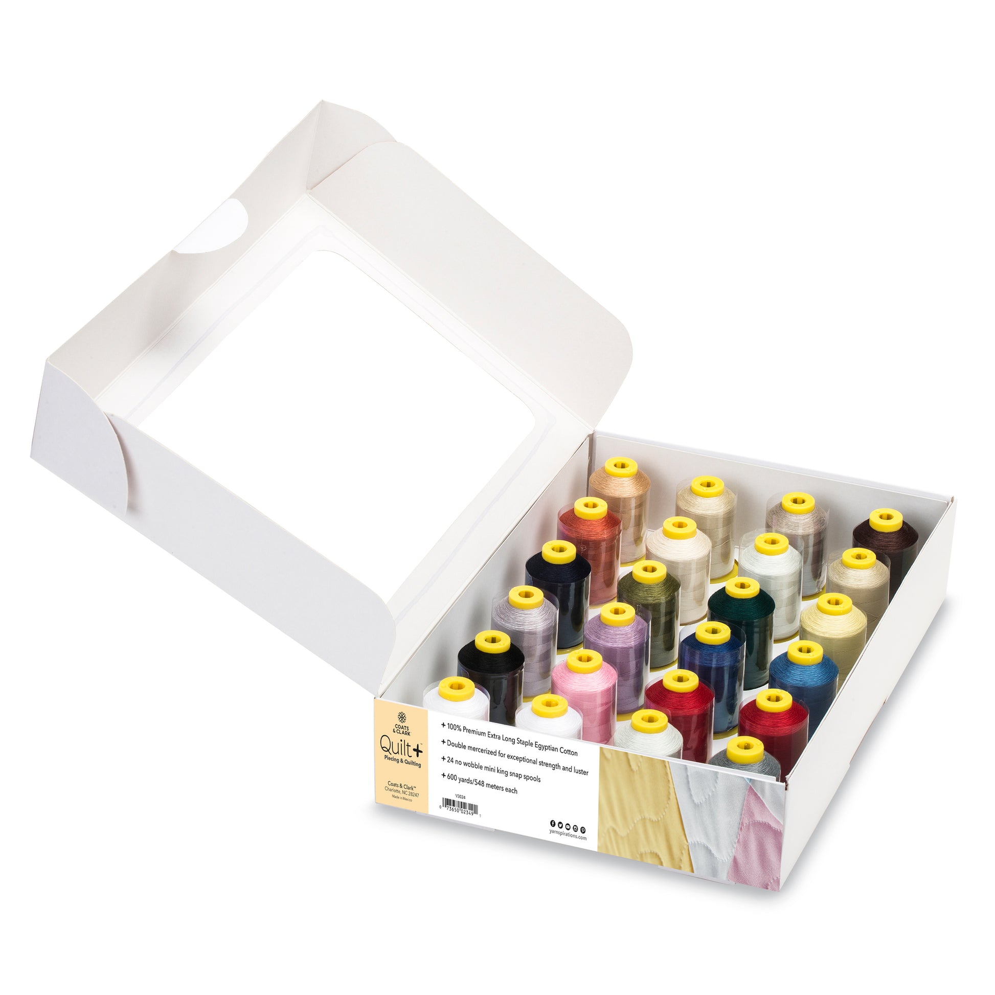 Coats & Clark Quilt + Quilting & Embroidery Thread with Storage Box ...