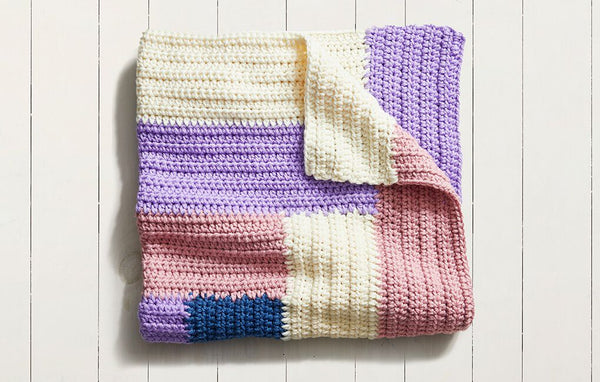 Good Housekeeping | Stitch Club Crochet Log Cabin Blanket Tutorial ...