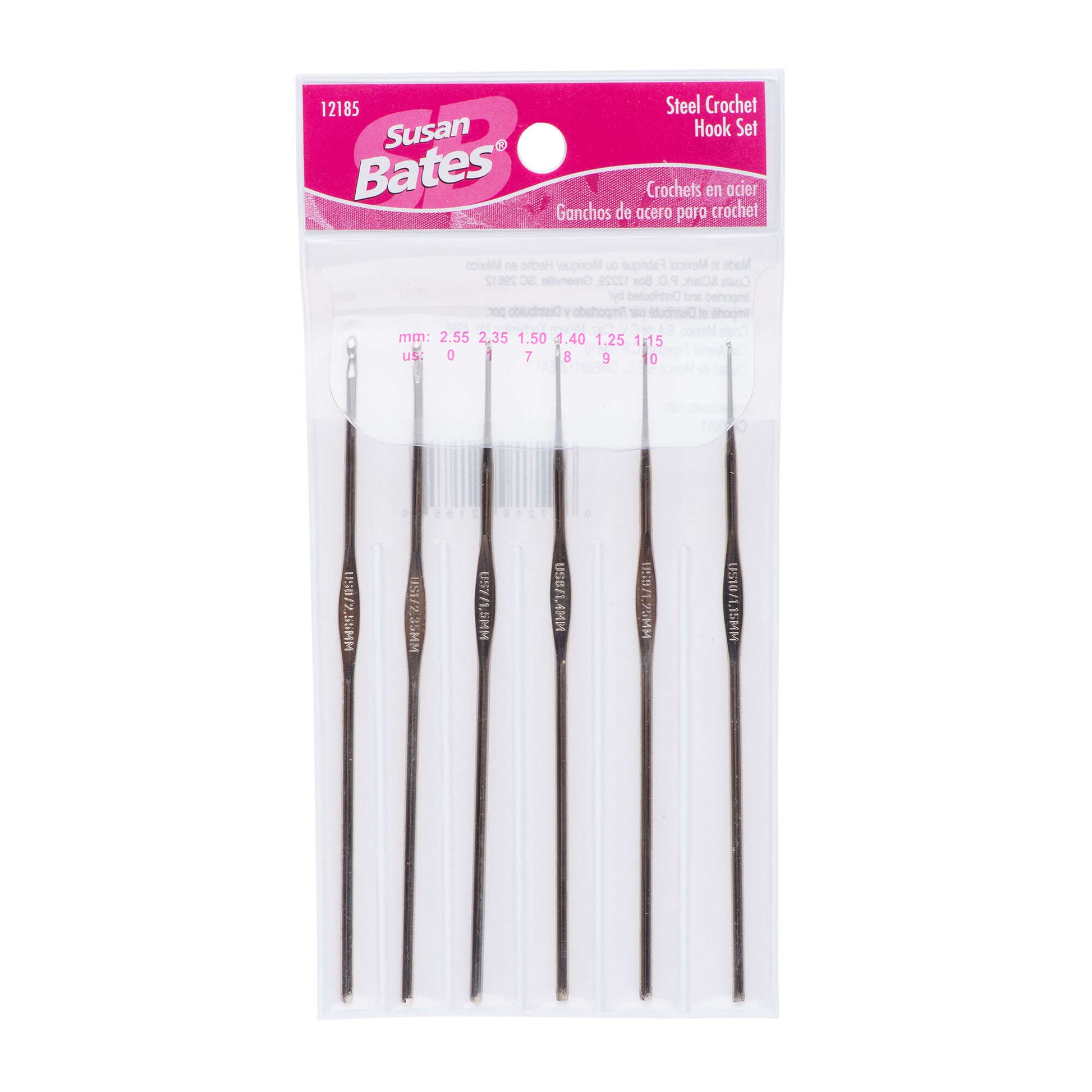 Susan Bates Steelite Set of 6 Crochet Hooks | Yarnspirations