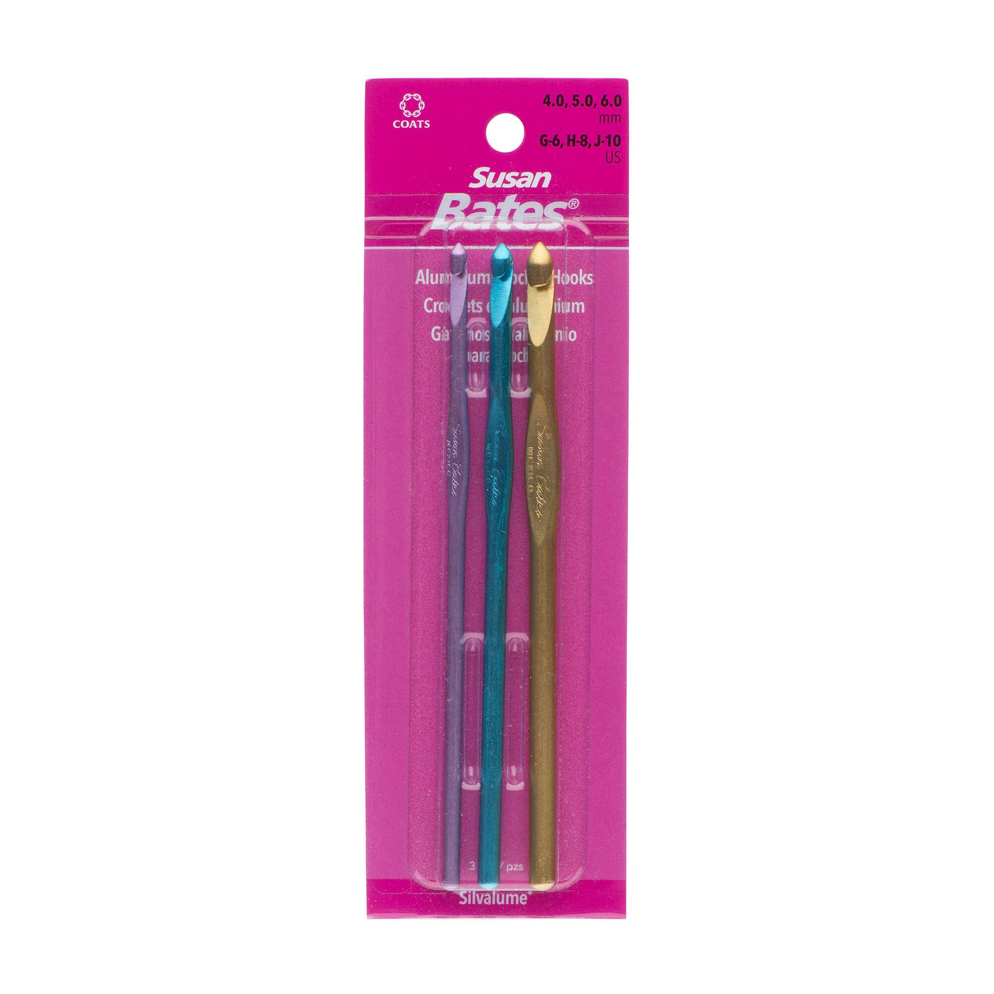 Susan Bates Silvalume Set of 3 Crochet Hooks | Yarnspirations