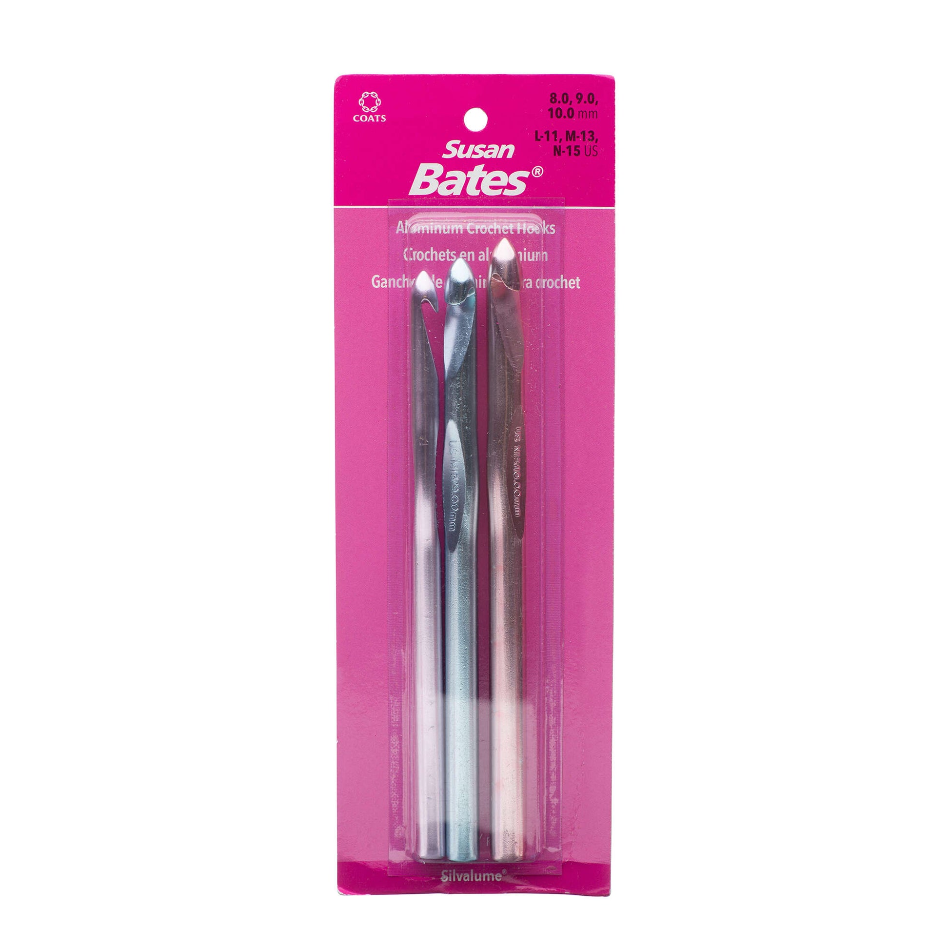 Susan Bates Silvalume Set of 3 Crochet Hooks | Yarnspirations