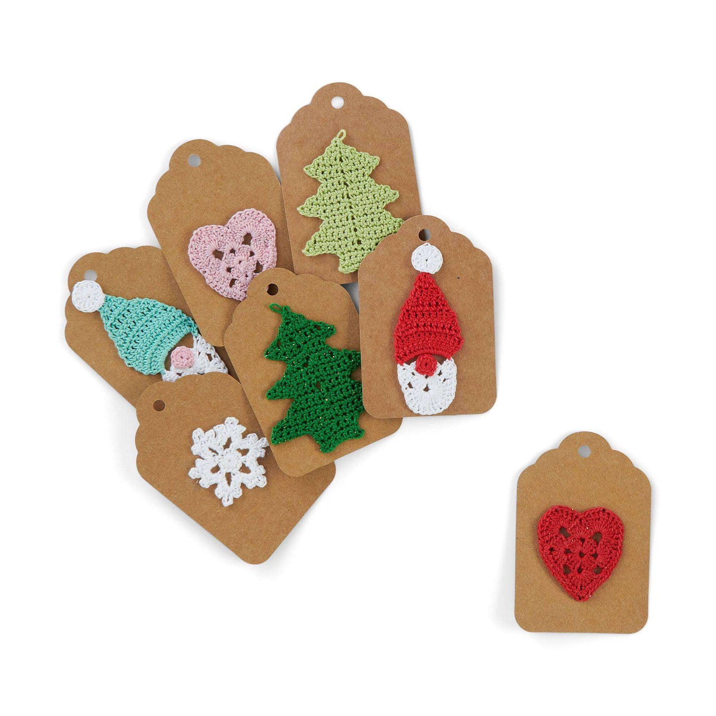 Free Aunt Lydia Embellished Gift Tags Crochet Pattern | Yarnspirations