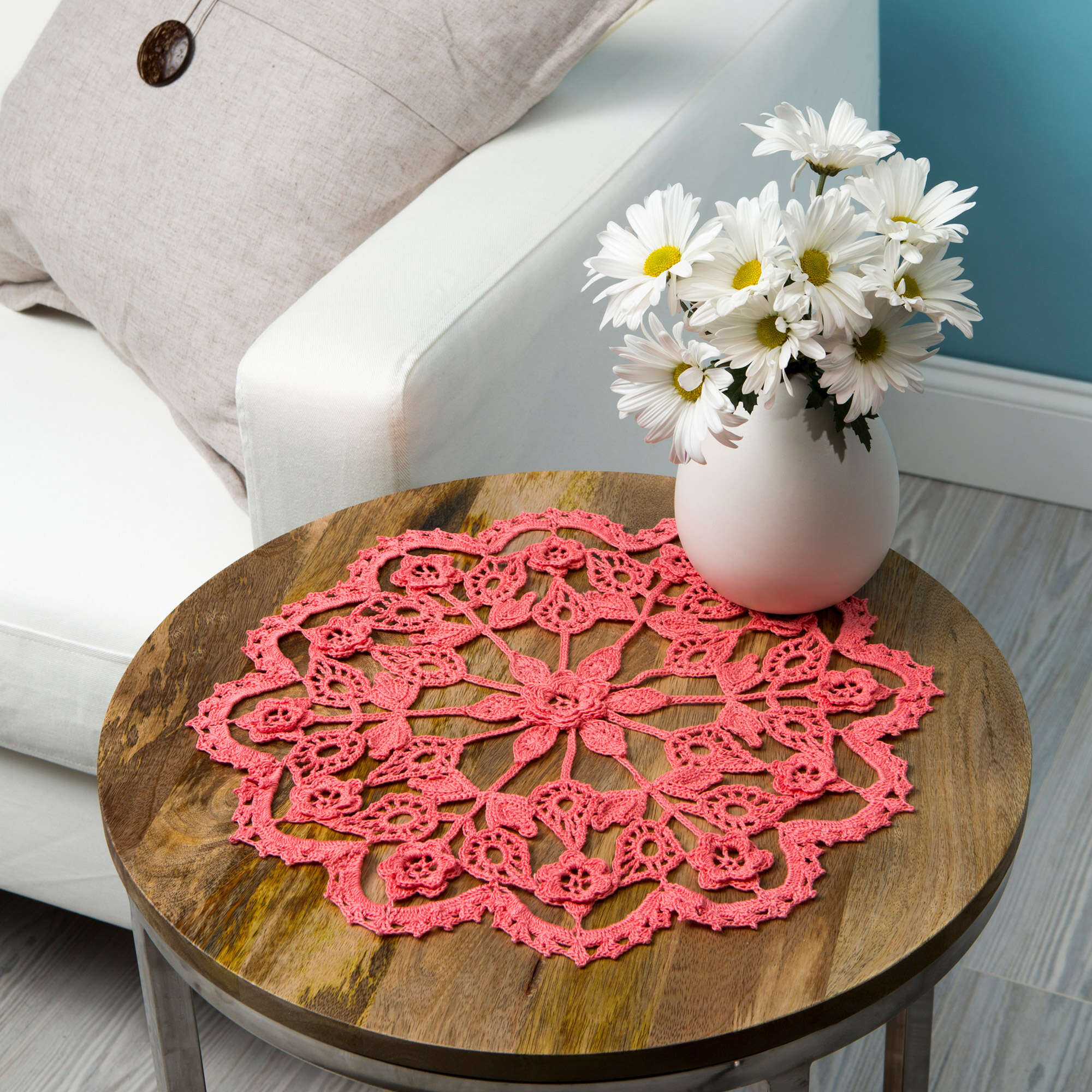 Crochet Doilies Patterns Flower Bouquet Doily Crochet Pattern