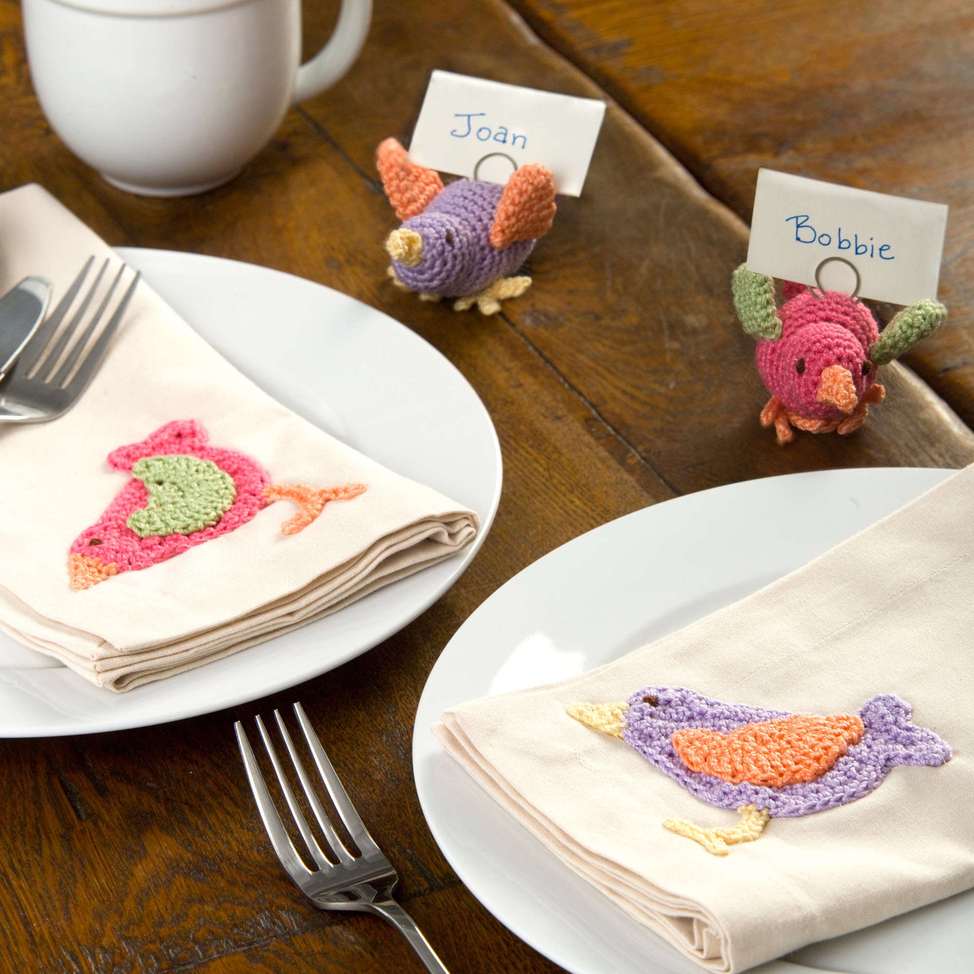Free Easy Aunt Lydia's Colorful Bird Table Setting Crochet Pattern ...