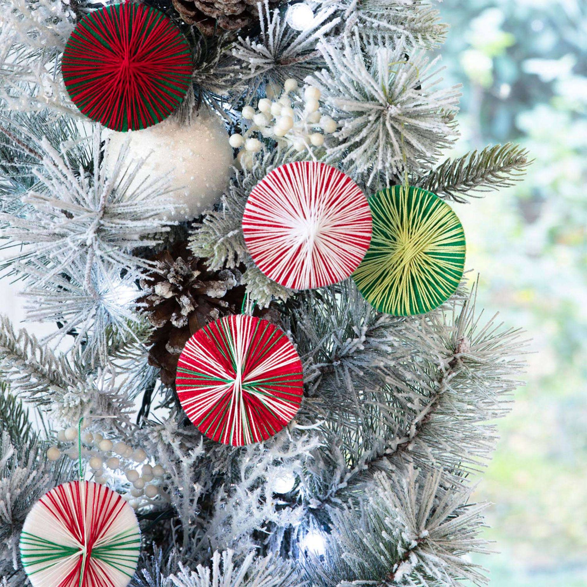 Aunt Lydia's Christmas Disc Ornaments | Yarnspirations