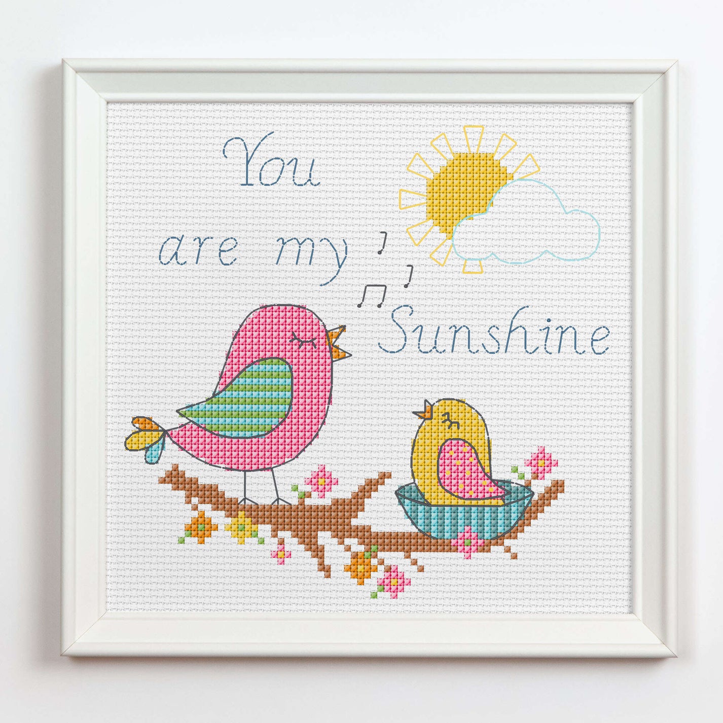 Free Easy Anchor You Are My Sunshine Cross Stitch Design Embroidery ...