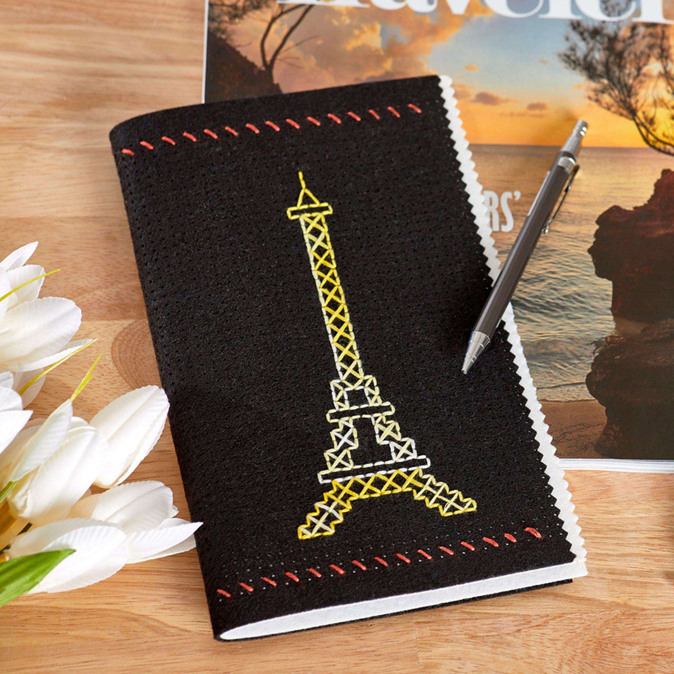 Free Anchor Eiffel Tower Notebook Using Anchor Stitchable Felt Pattern ...