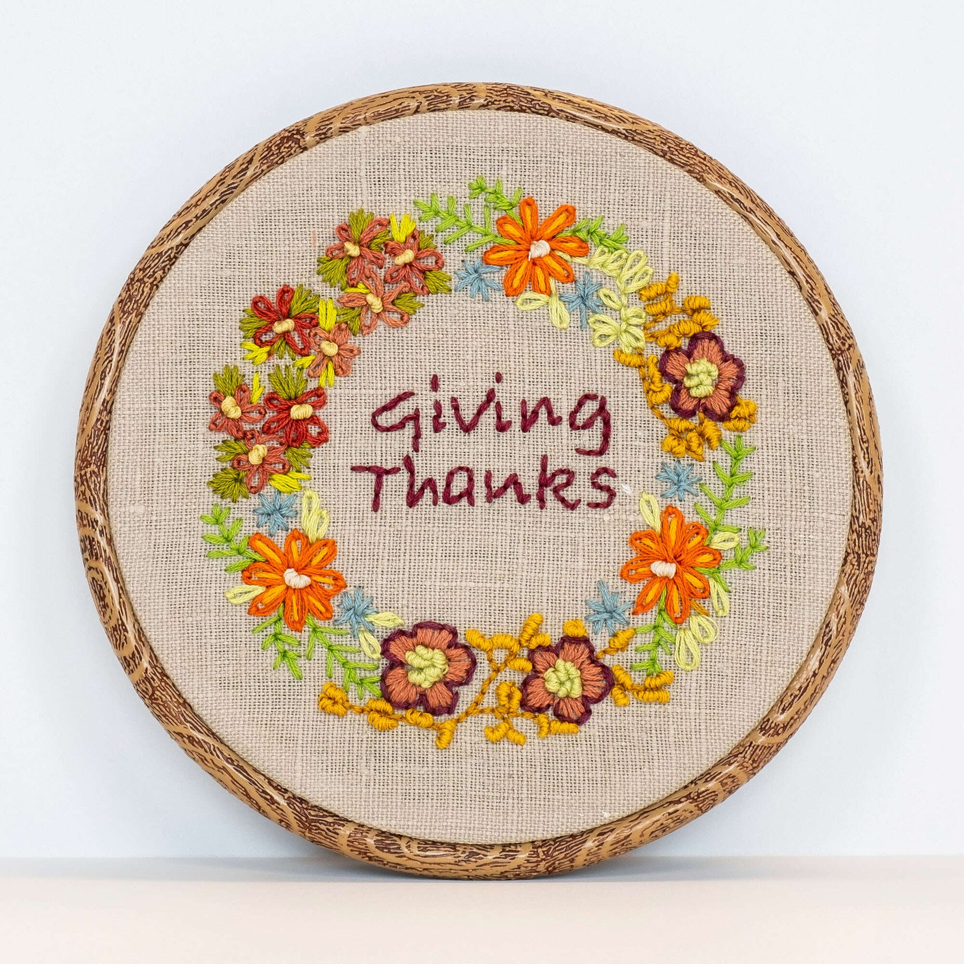 Free Anchor Giving Thanks Embroidery Design Pattern | Yarnspirations