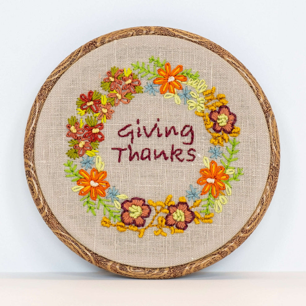 Free Anchor Giving Thanks Embroidery Design Pattern | Yarnspirations