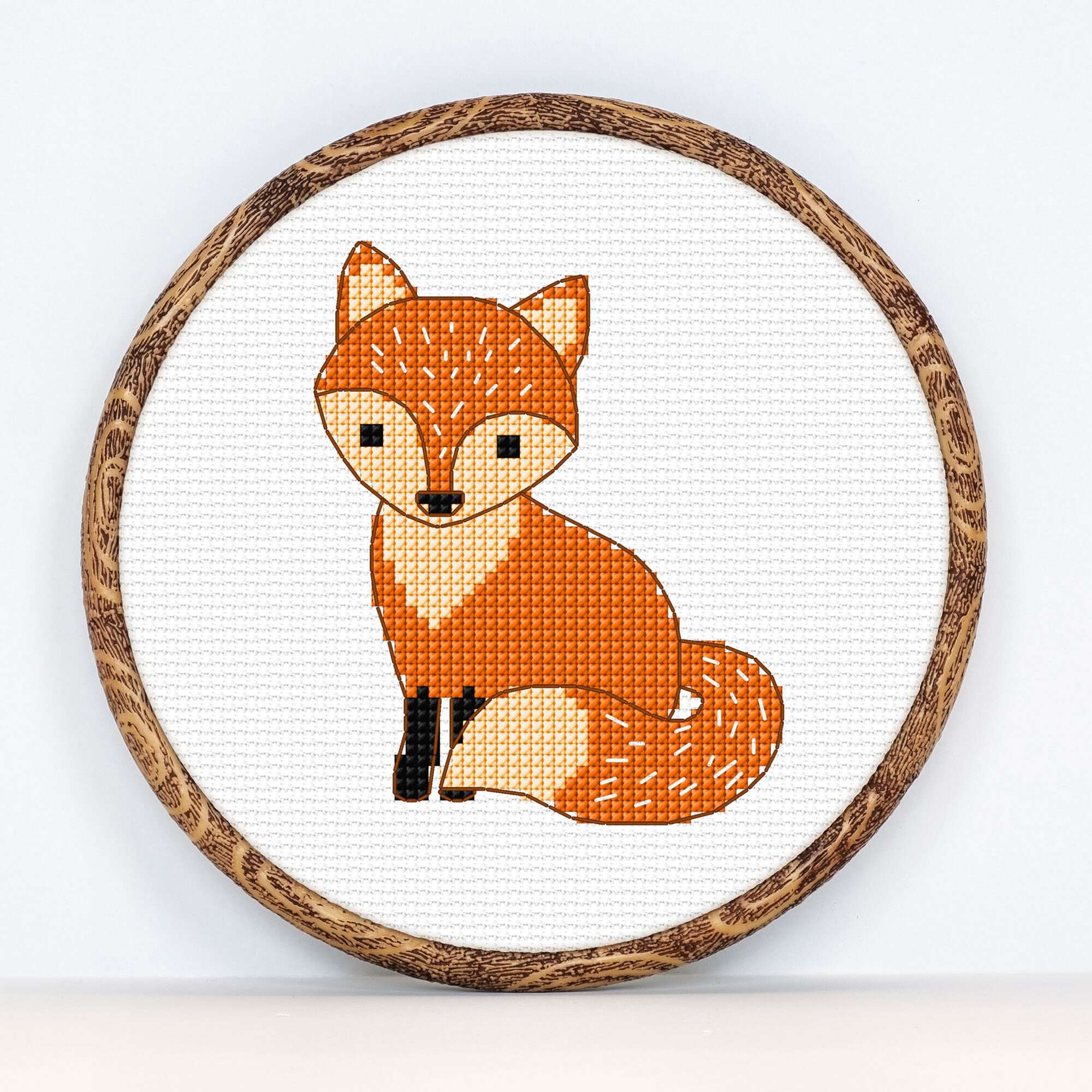 Free Easy Anchor Fox Cross Stitch Design Embroidery Pattern ...
