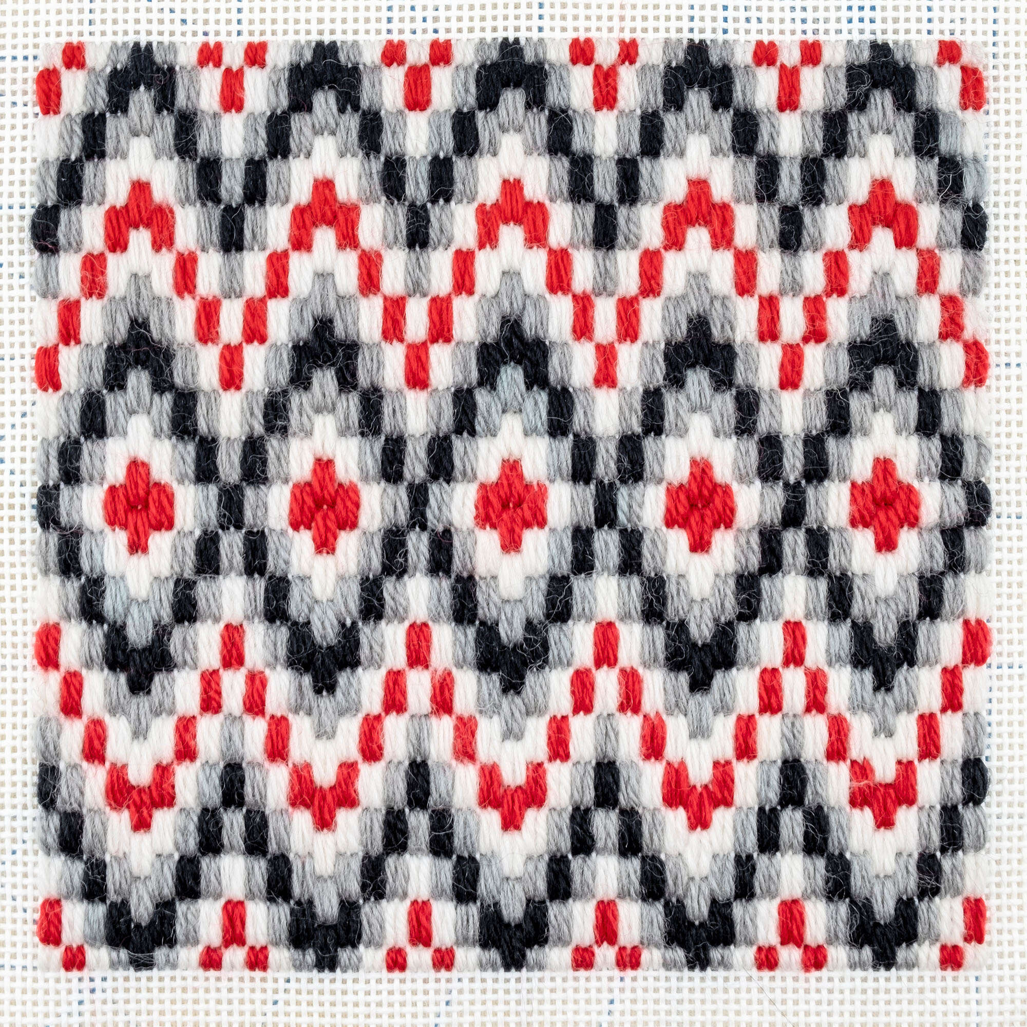 Free Easy Anchor Urban Diamonds Embroidery Pattern | Yarnspirations