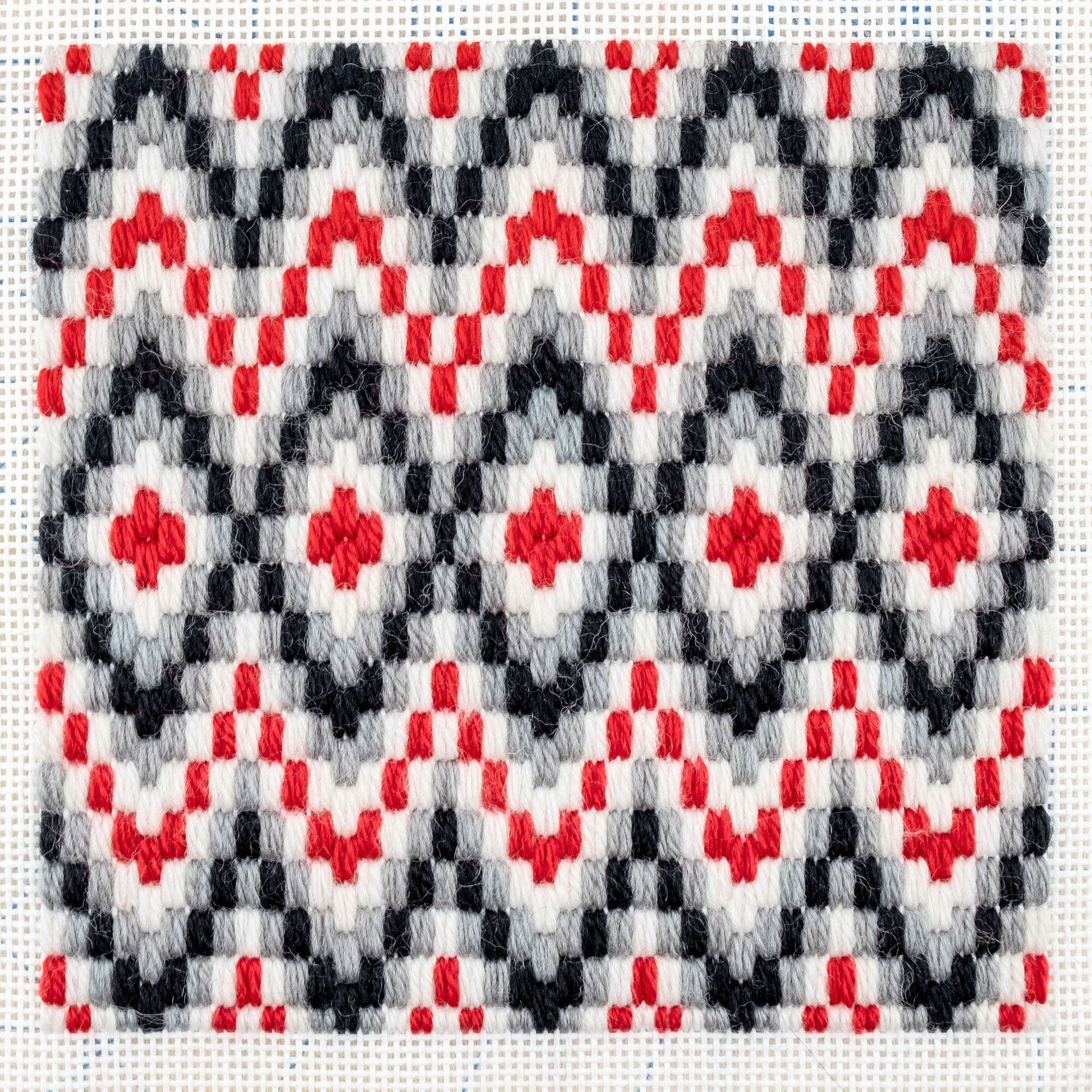 Free Easy Anchor Urban Diamonds Embroidery Pattern | Yarnspirations