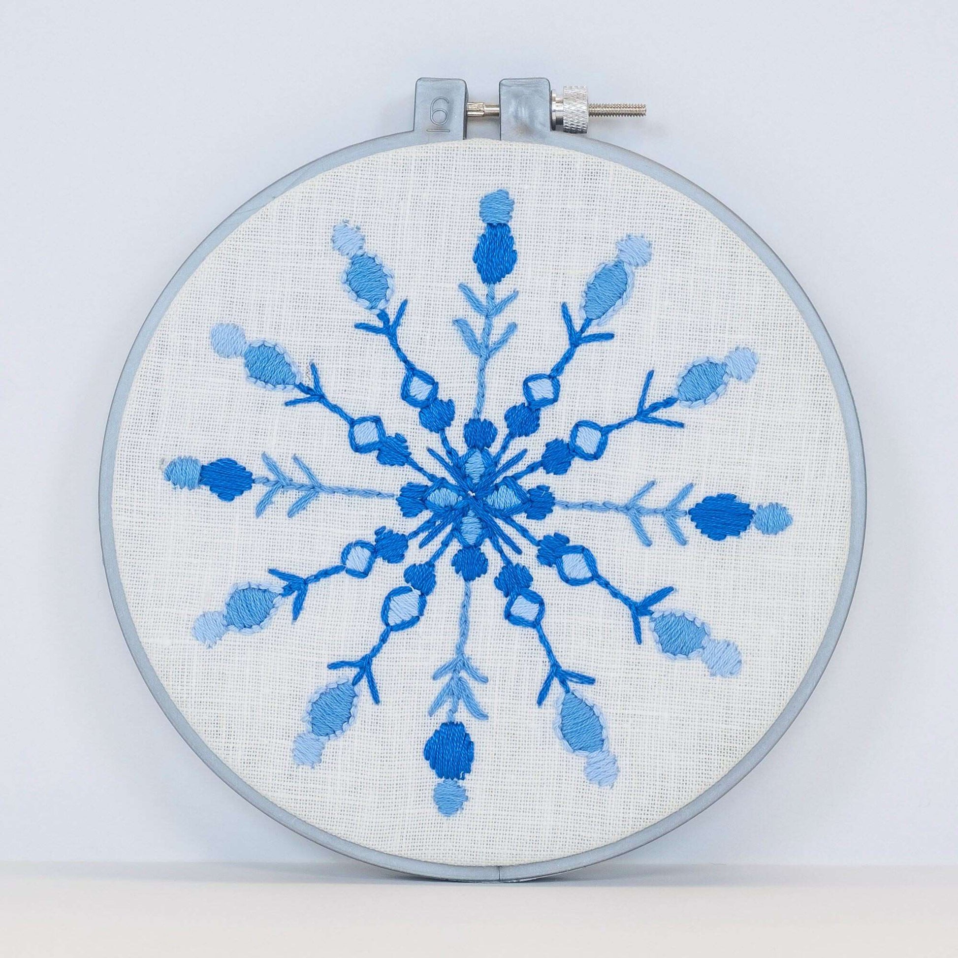 Free Anchor Blue Snowflake Embroidery Design Pattern | Yarnspirations