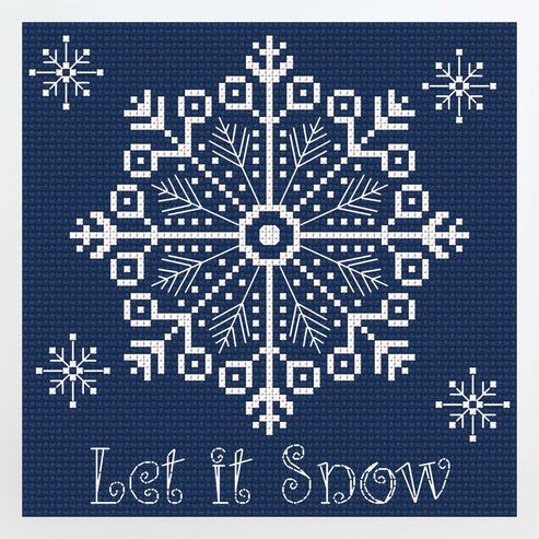 Free Easy Anchor Let It Snow Cross Stitch Embroidery Pattern ...