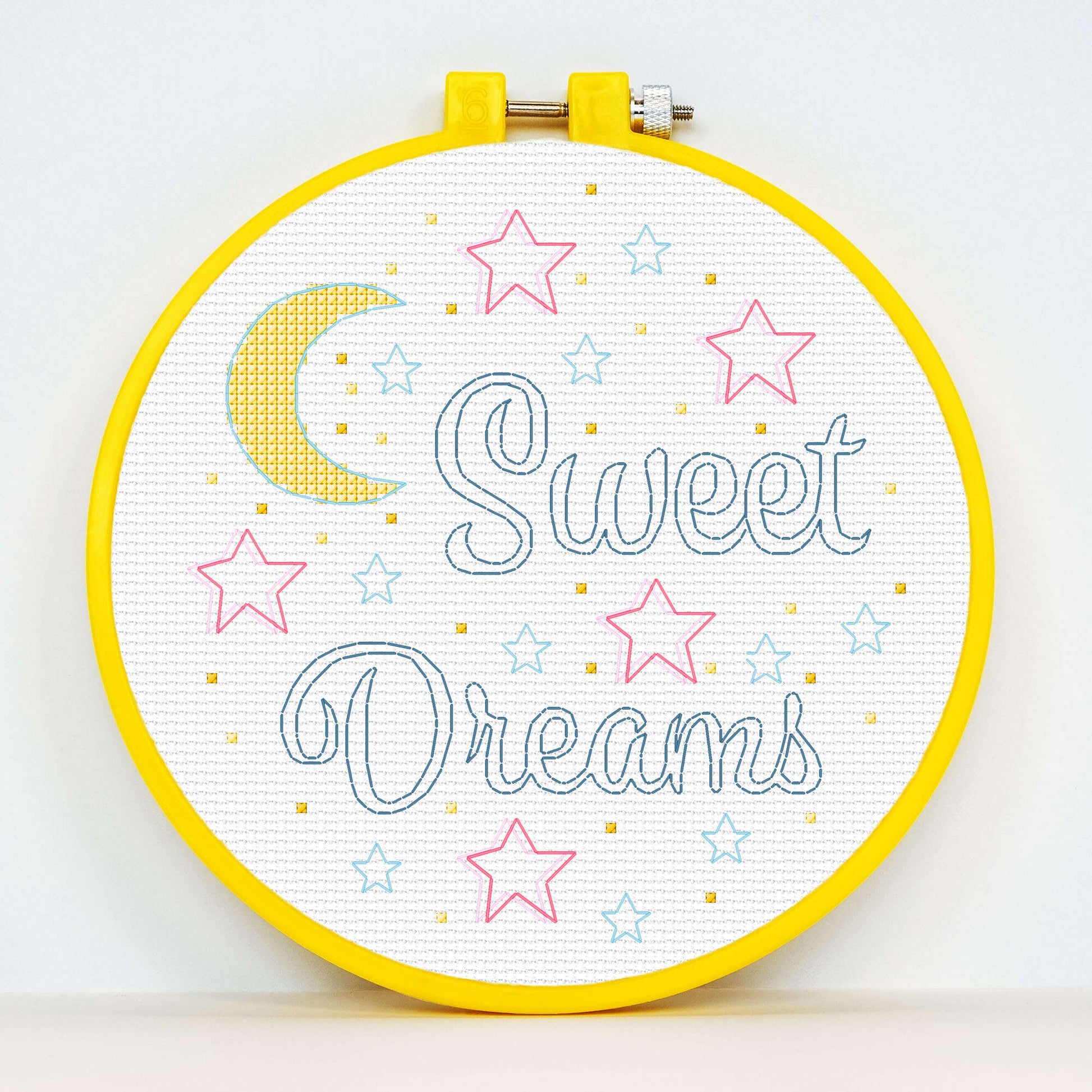 Free Easy Anchor Sweet Dreams Cross Stitch Design Embroidery Pattern ...