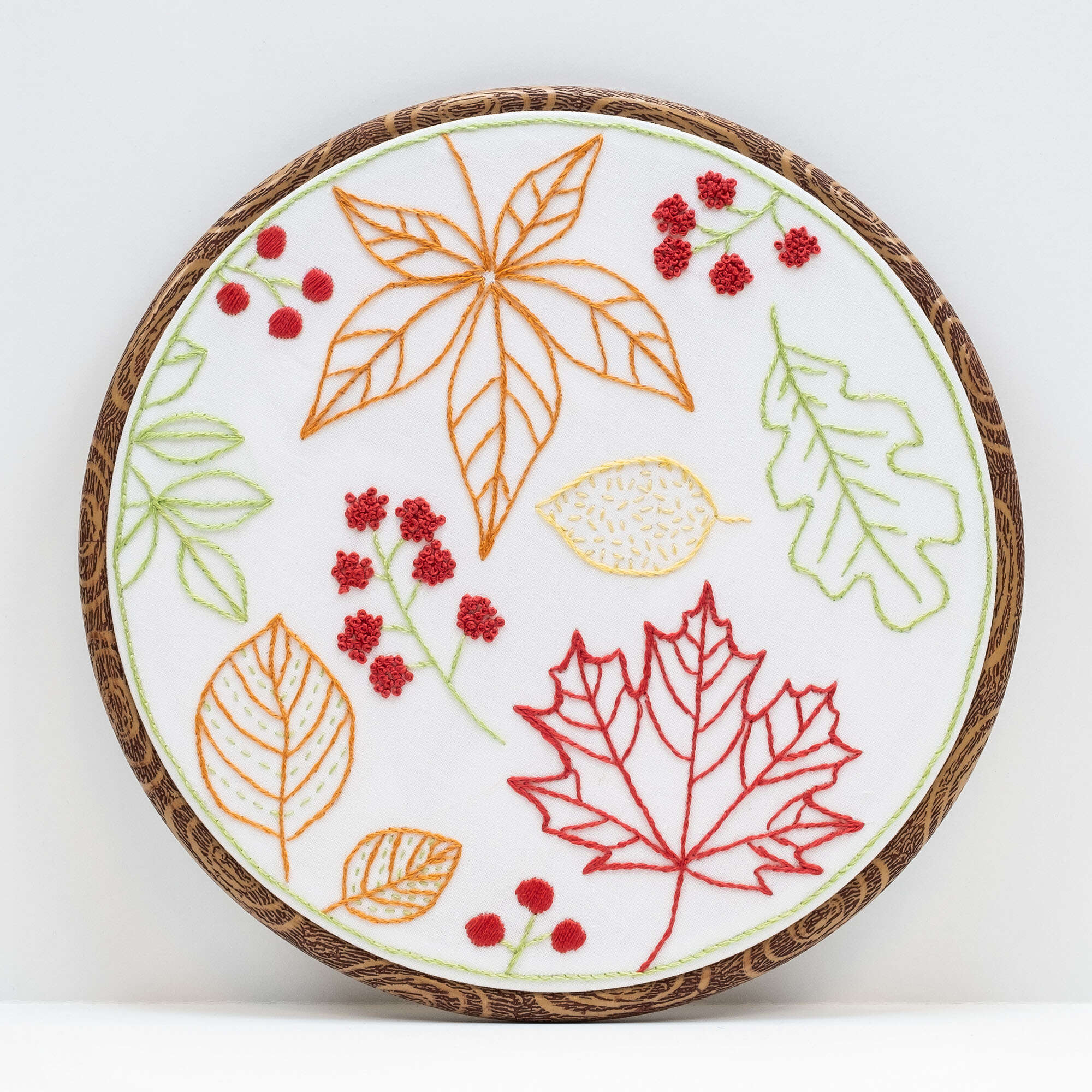 Free Anchor Leaf Study Embroidery Design Pattern | Yarnspirations