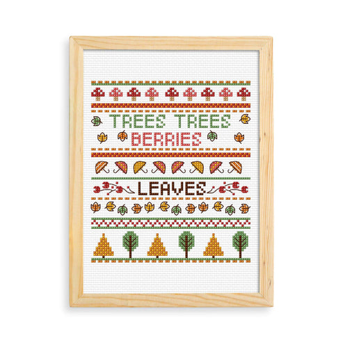 Anchor Fall Sampler Cross Stitch Design | Yarnspirations