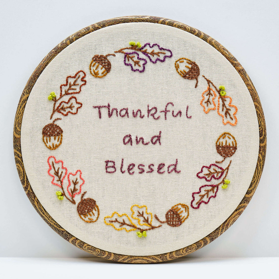 Free Anchor Thankful Hand Embroidery Design Pattern | Yarnspirations