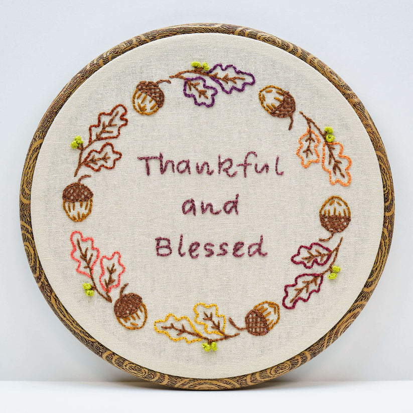 Anchor Thankful Hand Embroidery Design | Yarnspirations